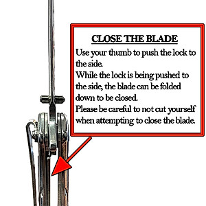 Rtek 4.25" Metal Handle Celtic Ring Folding Knife with Belt Clip, Designed Etched Blade, Heavy Duty Traditional Folding Knife for Outdoor, Survival, EDC, Camping, and Everyday Carry, Gifts for Men (Silver)