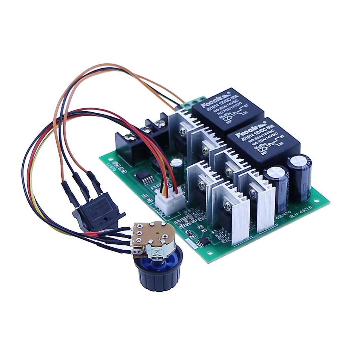 High-Power 40A Reversing DC 12V 24V 36V 48V Motor Governor Speed Controller Reversing Switch