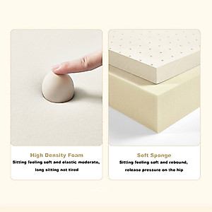 2 Piece Modern Corduroy Living Room Sofa Set with Loveseat Sofa and Single Sofa with Support Pillow and Inlaid Armrest for Apartment, Office, Living Room,3 Seater (Beige)