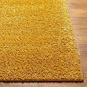 Mark&Day Area Rugs, 5x7 Vere Modern Shag Bright Orange Area Rug, Orange Carpet for Living Room, Bedroom or Kitchen (5'3" x 7'3")