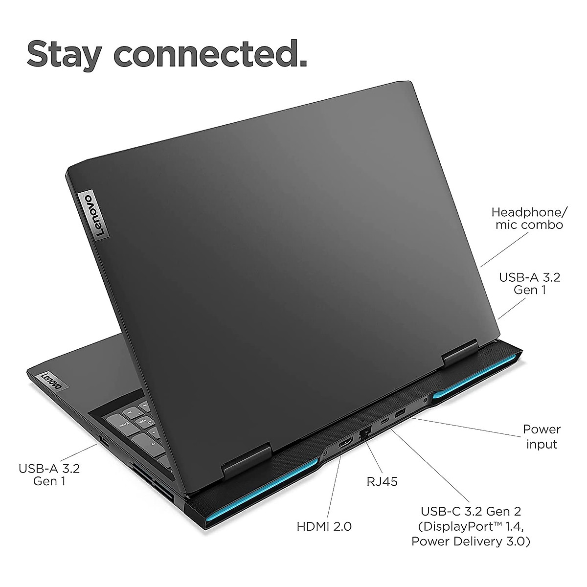 Lenovo Ideapad 3i Gaming 15.6" FHD 120Hz Laptop, Intel Core i7-12700H, 16GB RAM 2TB PCIe SSD, GeForce RTX 3050Ti Graphics, Backlit Keyboard, Onyx Grey with TWE HDMI Cable