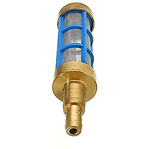 Suction Filter, Pressure Washer Water Suction Filter Drum, Brass Pick Up Filter Strainer Drum Suction, Brass 3/4'' 1/2'' Hose Water Suction Strainer Pickup Filter for Pressure Washer