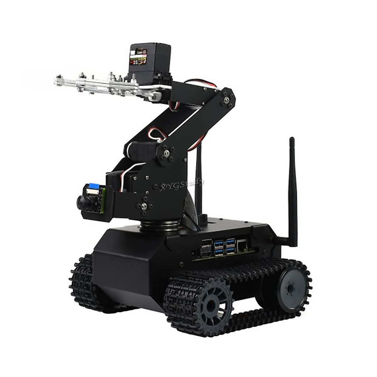 JETANK AI Kit for Jetson Nano Developer Kit (B01) to Build Smart AI Tracked Mobile Vision Robot with IMX219 Camera Sensor Dual-Band Wireless WiFi Bluetooth Monitor Motion Color Detection @XYGStudy