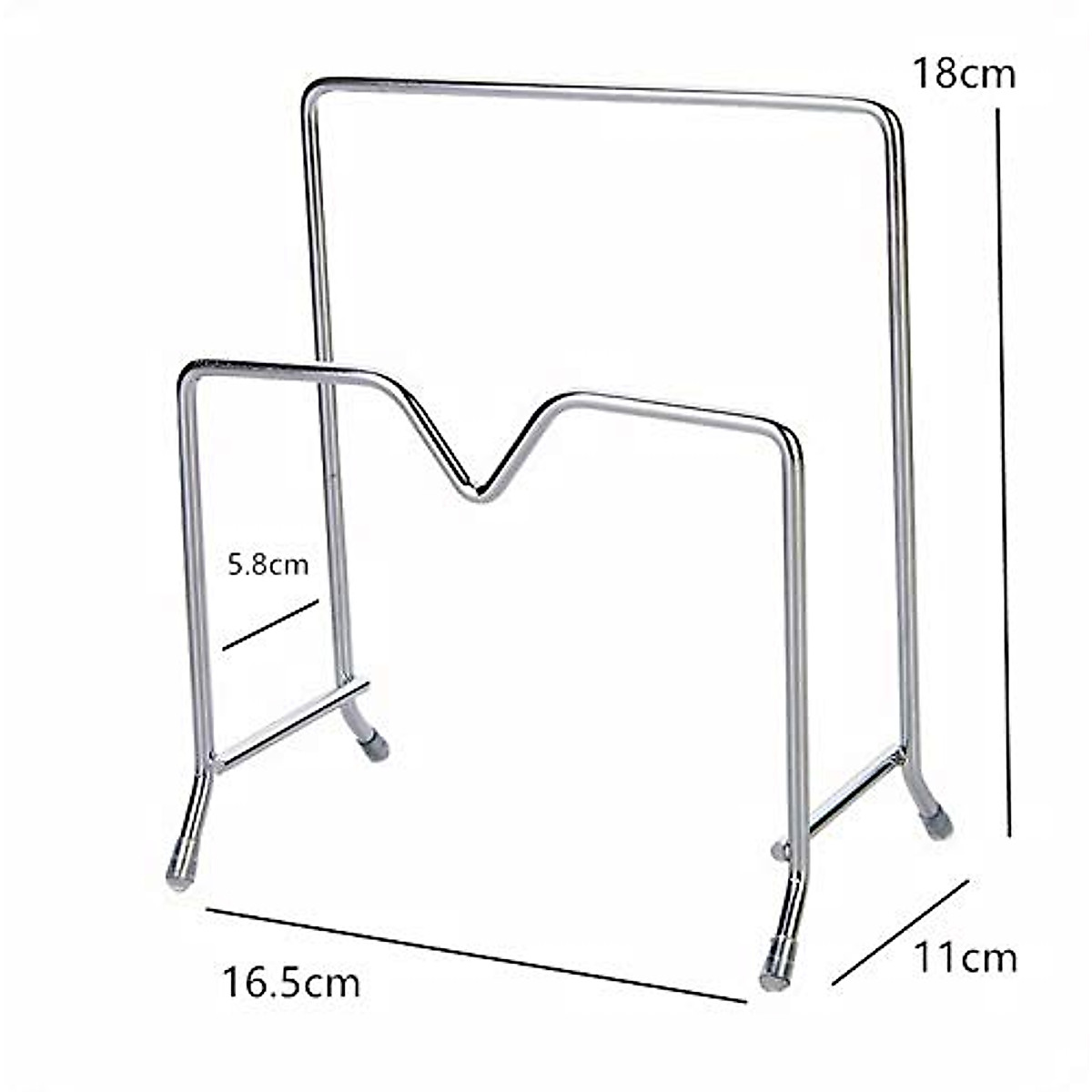 Stainless Iron Cutting Board Holder Wire Stand Organizer Pot Lid Rack Organizer fit for Kitchen Cabinet Rack Storage