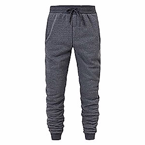 mjhGcfj Men's 2 Piece Outfits Hoodie Sweatshirt Tracksuit & Joggers Sweatpants Sweatsuit Set Jogging Sweatpants 2 Piece Patchwork Sportsuits A1-Dark Gray, X-Large