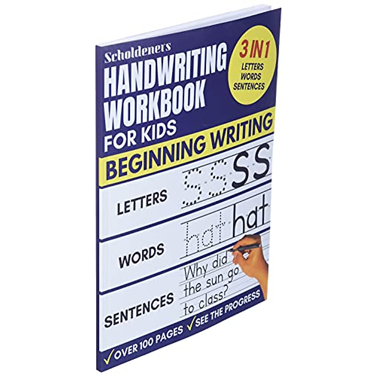 Handwriting Workbook for Kids: 3-in-1 Writing Practice Book to Master Letters, Words & Sentences