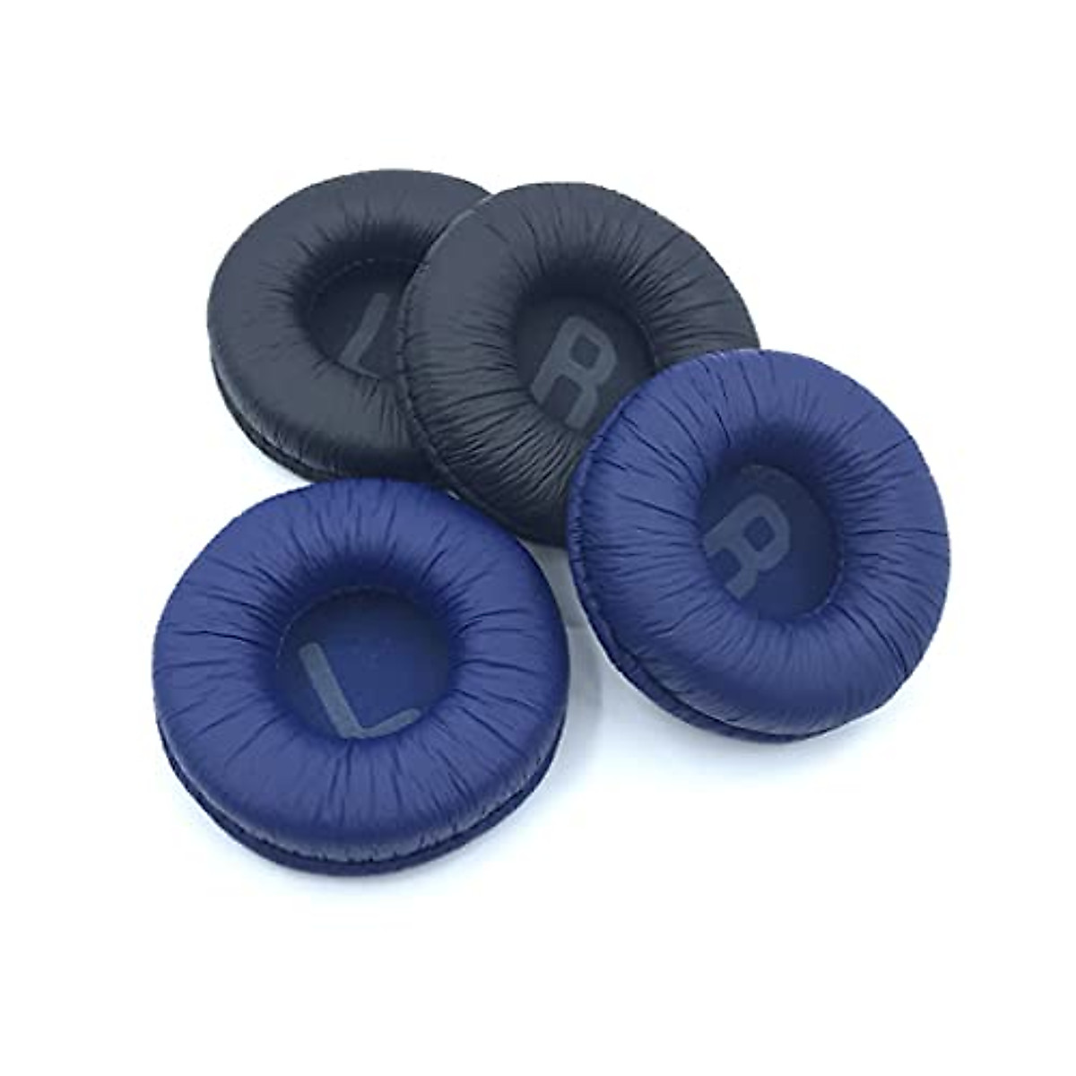 Kamonda 1 Pair Replacement Foam Ear Pads Pillow Cushion Cover for JBL Tune600 T500BT T450 T450BT JR300BT Headphone Headset 70mm EarPads Replacement Cushion for Headphone Left and Right Black