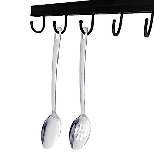 XIAOXGXF 14.5 INCHES Long Handle Stainless Steel Serving Spoon Slotted Spoons Cooking Spoon Kitchen Spoon(Set of 2)