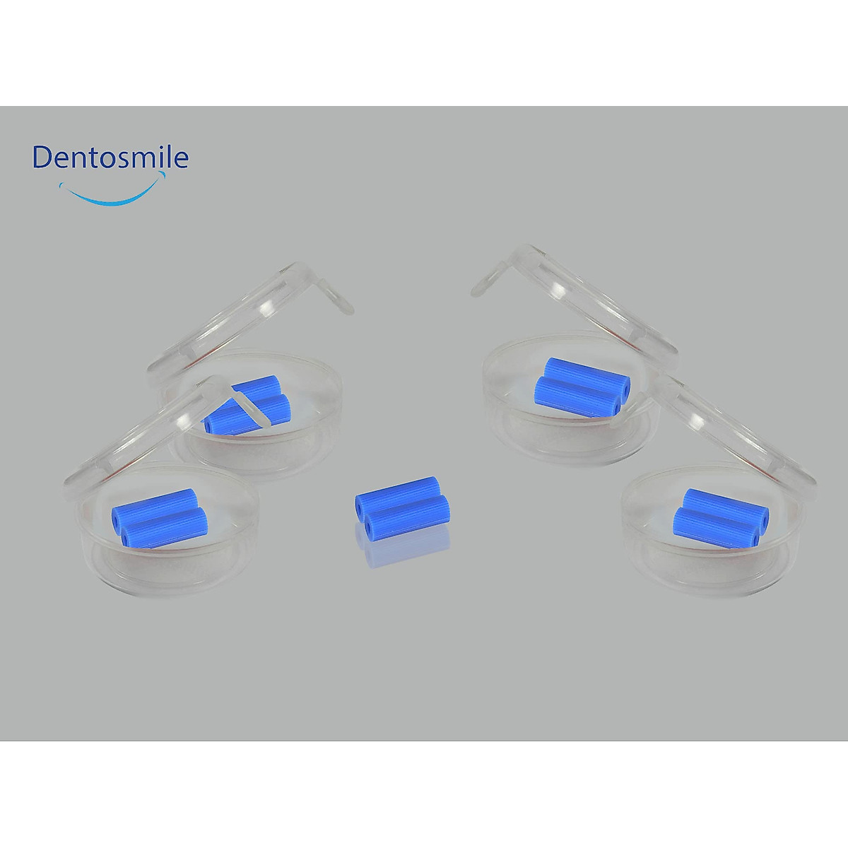 Dentosmile Chewies Seater for Invisalign Aligner Chompers Trays in Blue Colour with Carry Case
