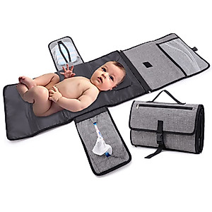 Portable Changing Pad - Baby Travel Changing Pad for Easy Travel - Travel Diaper Changing Pad - On The Go Diaper Pad Changing Mat - Foldable Changing Pad for Moms and Dads - Diaper Pad Changing Mat