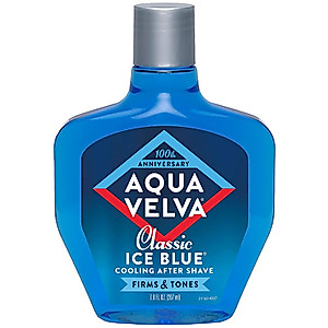 Aqua Velva Cooling After Shave, Classic Ice Blue 7 oz (Pack of 8)