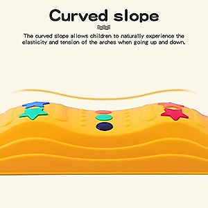 Kids Balance Beam Toddler Stepping Stones Max Load 220LBS 20 PCS Non-Slip Textured Surface & Rubber Pads Bottom Promote Agility Coordination Five Star Pattern