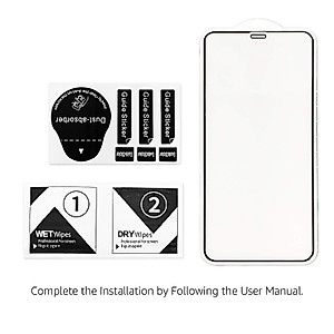 Amazon Basics Full-Coverage Tempered Glass Screen Protector for iPhone XR/11 - 6.1 Inch, (5.63" x 2.68"), 2-pack