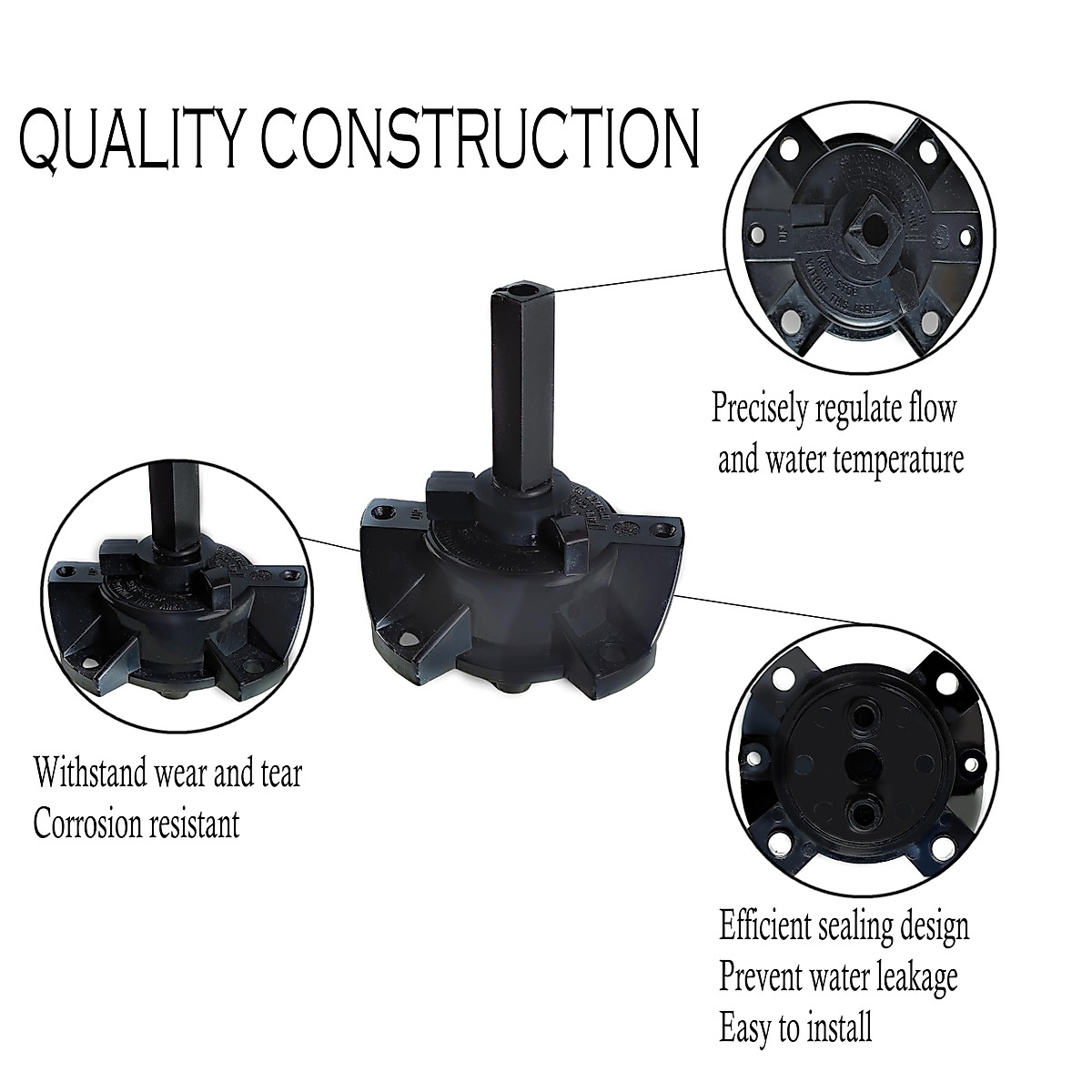 ALITZ Replacement Shower Faucet Cartridge Compatible with Kohler PART GP71969 VALVE MIXER KIT/Compatible for Kohler Models 151001 and 15102 Square plastic stems and O-ring and lubricant included.