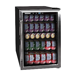 Frigidaire EFMIS155 Beverage Center-126 Cans-Full Stainless Steel, 126-CAN, Stainless