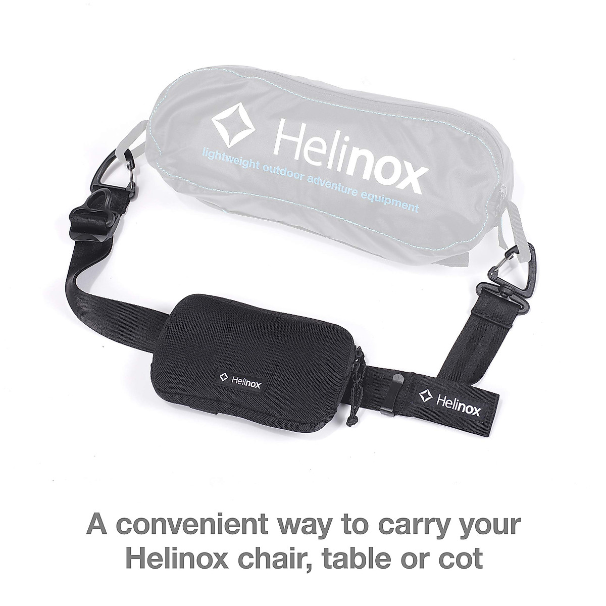 Helinox Shoulder Strap and Pouch Carrying System for Chairs, Cots, or Tables