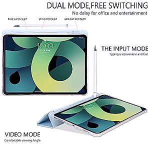 Funny Pink ipad Mini 6 8.3" 2021 Case for Girl Child,Design Cute iPad Mini 6th Gen 2021 Four-Corner Shockproof Case with Soft TPU Back Cover,[Auto Wake/Sleep + Pencil Holder],Blue