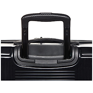 American Tourister Stratum XLT Expandable Hardside Luggage with Spinner Wheels, Jet Black, Checked-Large 28-Inch