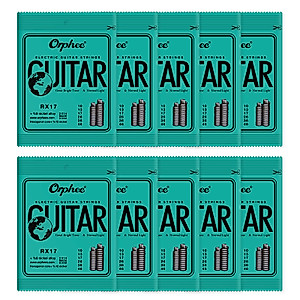 POGOLAB Guitar Strings Electric Guitar Strings 6 String Set - Thin, 10-46, 10 Pack