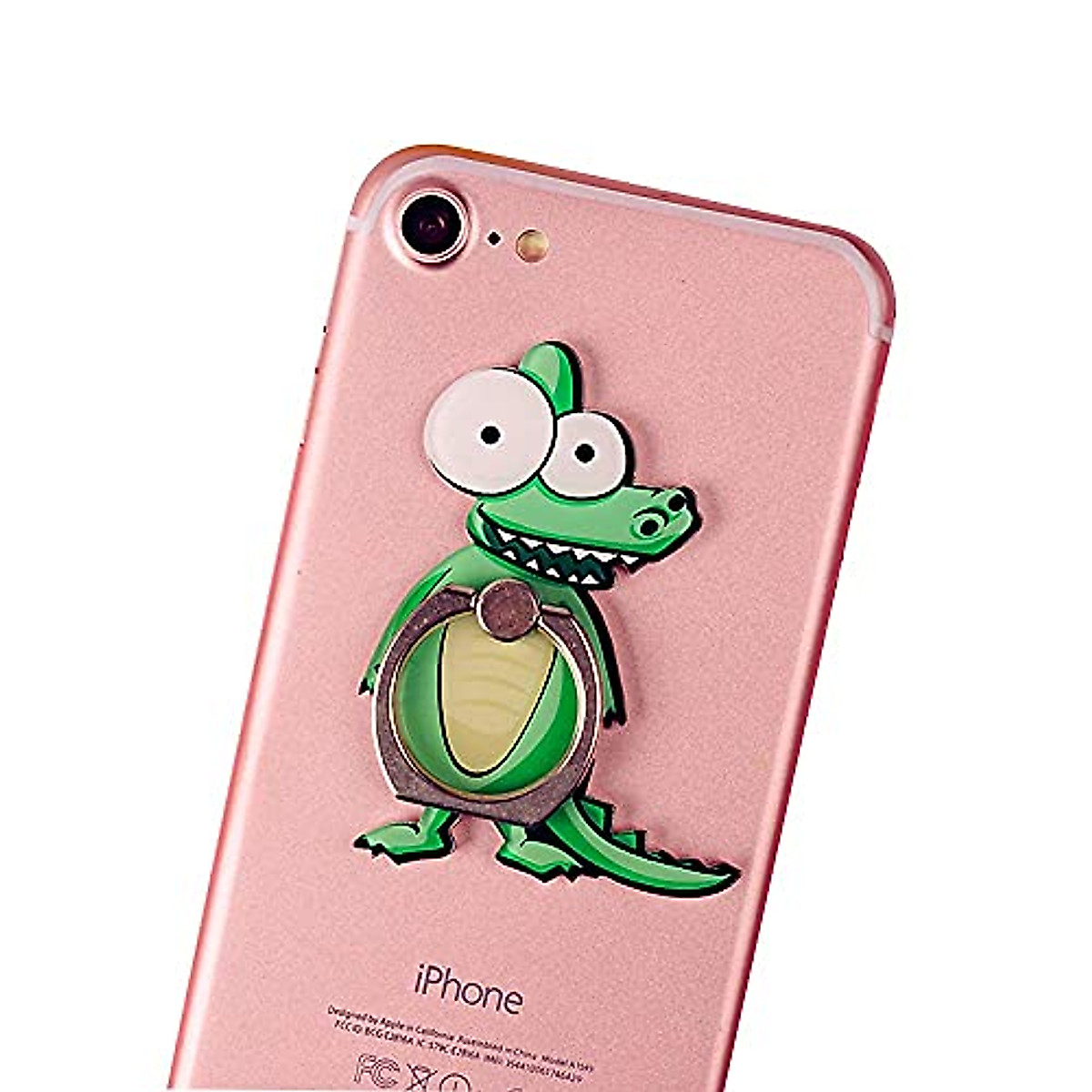 Cell Phone Finger Ring Holder Cute Animal Smartphone Stand 360 Swivel for iPhone, Ipad, Samsung HTC Nokia Smartphones Tablet,by UnderReef (Crocodile)