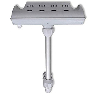 FAMIROSA Waterfall Pool Fountain with LED Lights Color Cascade Swimming Pool Fountain Garden Outdoor Above and In-ground Pool Fountain