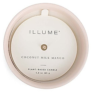 Illume Beautifully Done Essentials Coconut Milk Mango Matte Ceramic Scented Soy Candle
