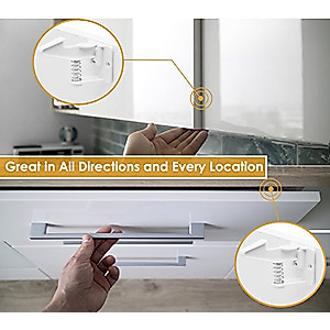 Cabinet Locks Child Safety 12 Pack | Baby Safety Cabinet Locks NO Drilling 3M Adhesive Baby Proof Drawer Lock Child proofing cabinets latches for Kids Latch for Drawers & Door Child Safety Locks