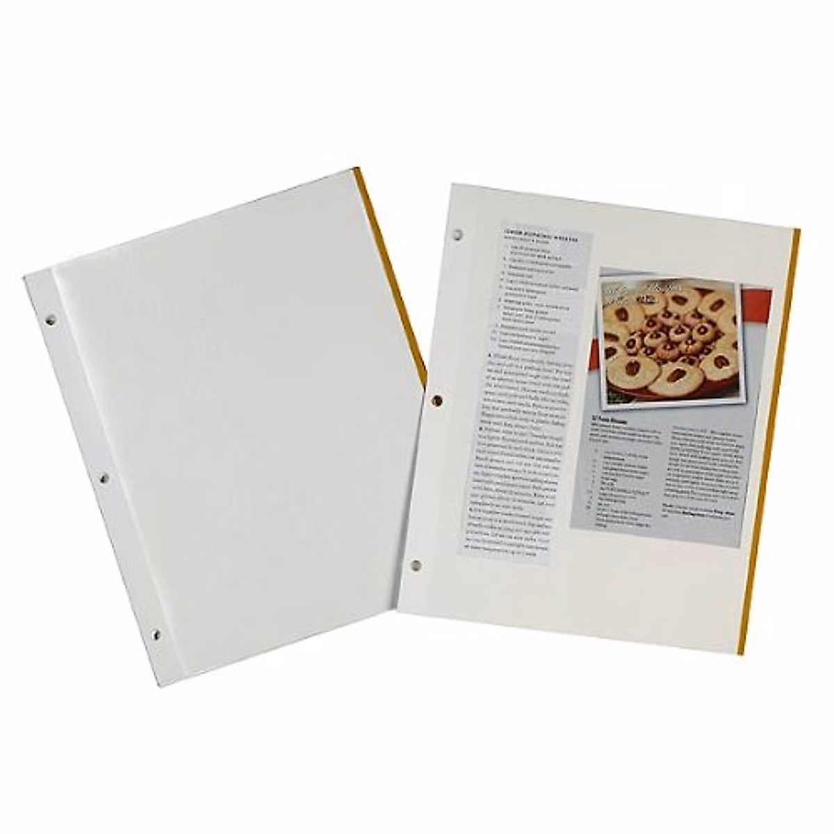 Modern Cuisine Recipe Binder Bundle with Full Page Plastic Sleeve Protectors, Recipe Card Protectors and Magnetic Pages for Recipe Clippings