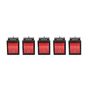 30A Welder Welding Machine 4-Pin Boat Type ON/Off Rocker Boat Position Switch(5PCS)