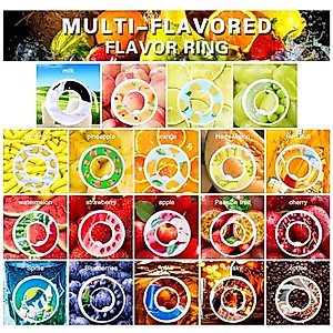 Sports Air Water Bottle, 650ML Fruit Fragrance Water Bottle with 14 Air Flavour Pods, 0% Sugar Water Cup BPA Free, Sports Water Cup Suitable for Gym and Outdoor Sports (Gradient Blue + 14 Pods)