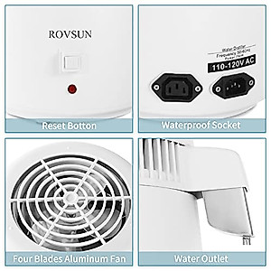 ROVSUN 1.1 Gallon/4L Water Distiller Countertop Distilled Water Machine w/BPA-Free Container & Stainless Steel Interior for Home Use, 750W Distilled Water Maker Purifier, Distilling Pure Water Maker