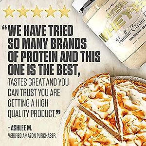 Steel Supplements Whey-Iso | Whey Isolate Protein Powder | Fast Absorbing | Lean Muscle Growth | Easy Digestion | Gluten Free | Low Carb | 25 Serving (Vanilla Cream Pie)