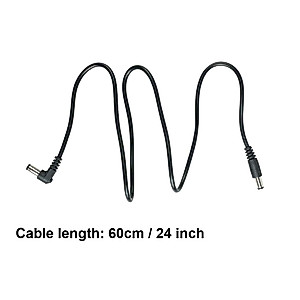 AlloverPower 4-Pack DC Male to Male Cable 5.5mm X 2.1mm Connector Plug Patch Wire Adapter Extension Cord for Strip Light, DVR CCTV Surveillance Security Camera, Audio Recording, Car, Monitor 2Ft