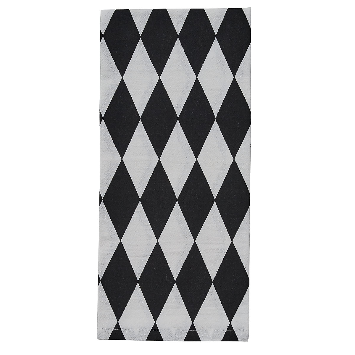Split P Harlequin Black White Dishtowel Set of 2