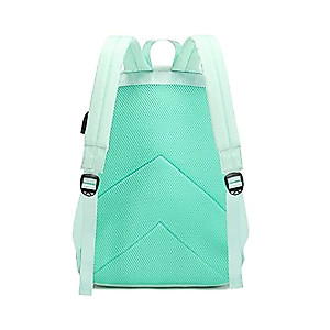 Teecho Backpack for Women Cute College Backpack for Girl Fashion Casual Daypack Mint Green