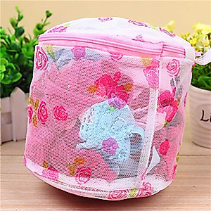 Cabilock Laundry Basket 5pcs Underwear Wash Mesh Bag Mesh Bra Laundry Bag Thickened Zippered Mesh Laundry Bags Bra Lingerie Panties Washing Bags Foldable Underwear Washing Bag for Women Girl White