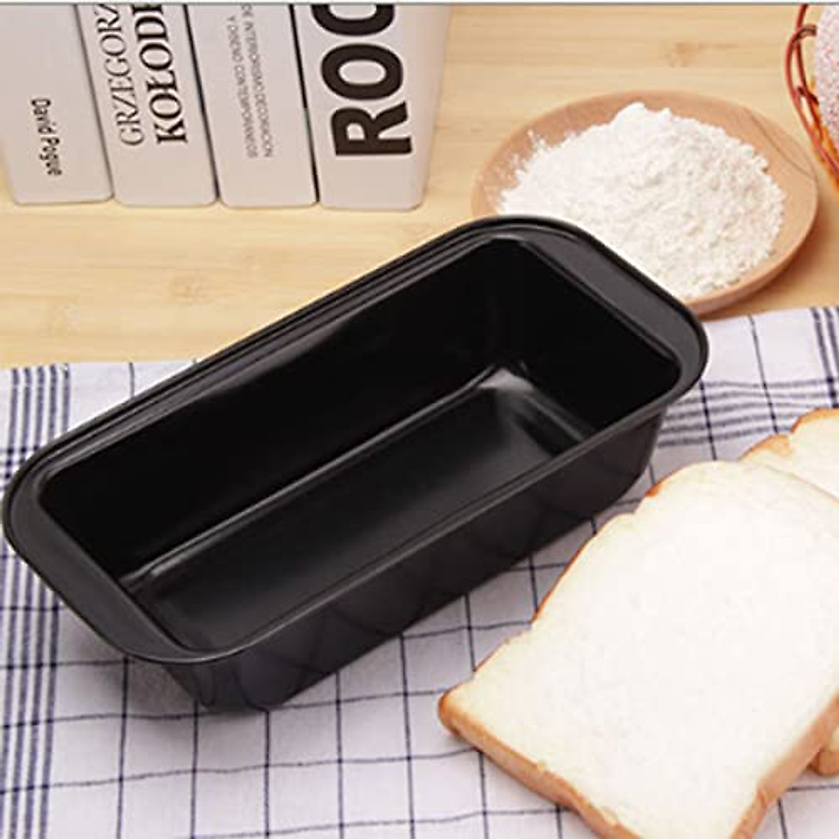 Non-Stick Mini Loaf Pan, Bread Pan Carbon Steel Loaf Pans Kitchen Baking Bread Pan Tin for Homemade Bread, Brownies and Pound Cakes