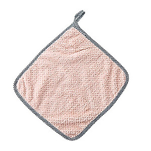 Zhenlik Coral Fleece Cleaning Cloths 1 Pack Kitchen Dishcloths Super Absorbent Nonstick Oil Washable Fast Drying Dishcloths, Pea Green