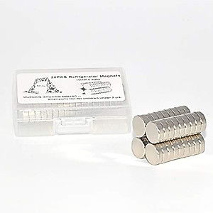 36PCS Refrigerator Magnets Fridge Magnet - Premium Brushed Nickel Fridge Magnets,Round Magnets,Office Magnets by A AULIFE