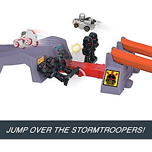 Hot Wheels Star Wars RacerVerse Toy Car Track Set & 2 Die-Cast Racers, Grogu's Great Race, U44Inspired by Star Wars, with Grogu and The Mandalorian