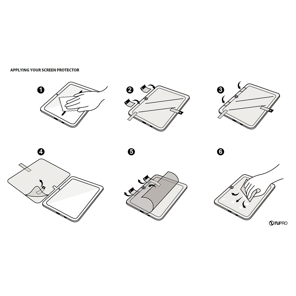 NuPro Clear Screen Protector for Amazon Fire 7 Tablet (12th generation, 2022 release), 2-pack