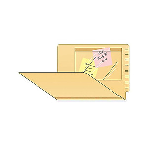 Tabbies Clear Self-Stick Poly Pocket, Inside: 8-3/4"W x 5-1/2"H, Outside: 9-1/4"W x 6" H, 100/Box, Easily Add a Pocket to Anything (54499)