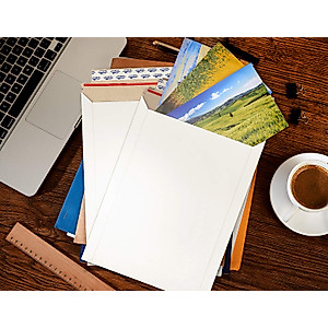 ValBox 9x11.5 Self Seal Photo Document Mailers 25 Pack Stay Flat White Cardboard Envelopes, 9.25 x 11.75 Inches
