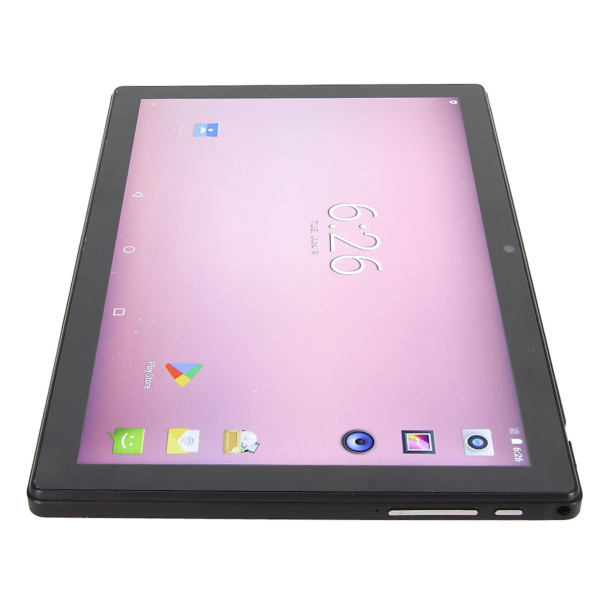 Honio 10.1 Inch 2 in 1 Tablet, 8 Core CPU FHD Screen 8G 256G Network 4G 100-240V Tablet PC 2 in 1 7000mAh with Keyboard for Office (US Plug)