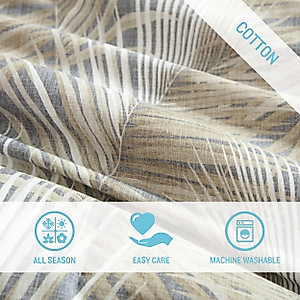 Tommy Bahama 223534 Raffia Palms Comforter Set, Brown, California King, 1 Count (Pack of 1)