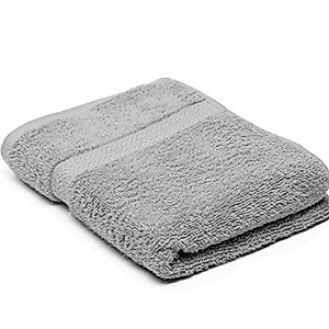 COMMERCIAL PREMIUM 12 PIECE HAND TOWEL SET BY MARTEX - 12 Hand Towels, Home, Business, Shower, Tub, Gym, Pool, Golf, Salon - Machine Washable, Absorbent, Professional Grade, Hotel Quality - GRAY