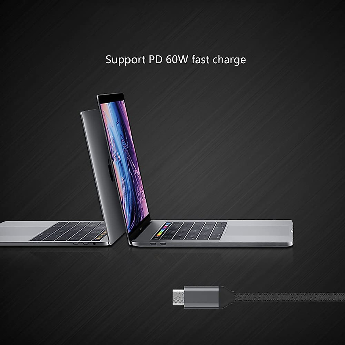 Port Expander USB C Docking Station 8-in-1 USB C Adapter USB C Hub with 4K HDMI, PD 60W, 2 USB 3.0 Port, SD/TF Card Reader, 2 3.5mm Port USB Splitter