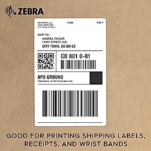 ZEBRA GX420t Thermal Transfer Desktop Printer Print Width of 4 in USB Serial and Ethernet Port Connectivity GX42-102410-000