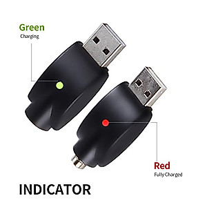 USB Thread Charger Cable | 3 PCS | Built - in LED Indicator | Compatible for Portable USB Charger Adapter | Intelligent Overcharge Protection |