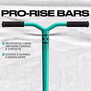 Fuzion Pro Scooters - Stunt Scooter for Kids 8 Years and Up - Perfect for Beginners Boys and Girls - Best Trick Scooter for BMX Freestyle Tricks (2020 Teal)